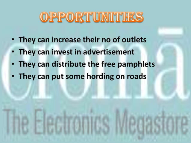 Presentation on Croma | PPTX