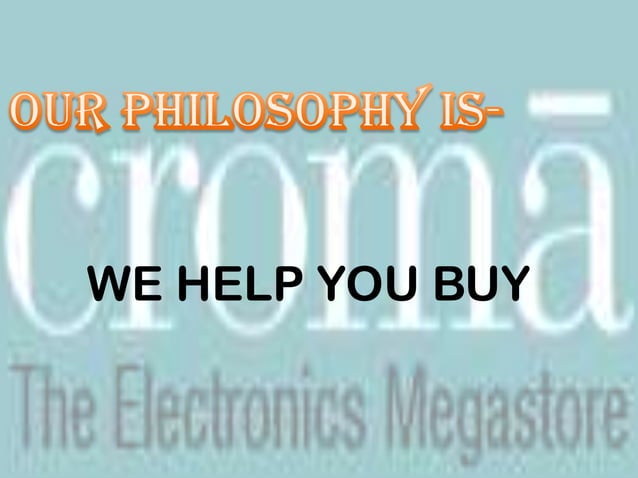 Presentation on Croma | PPTX