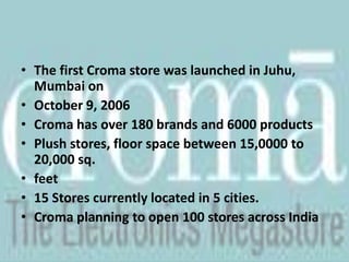 Presentation on Croma | PPTX