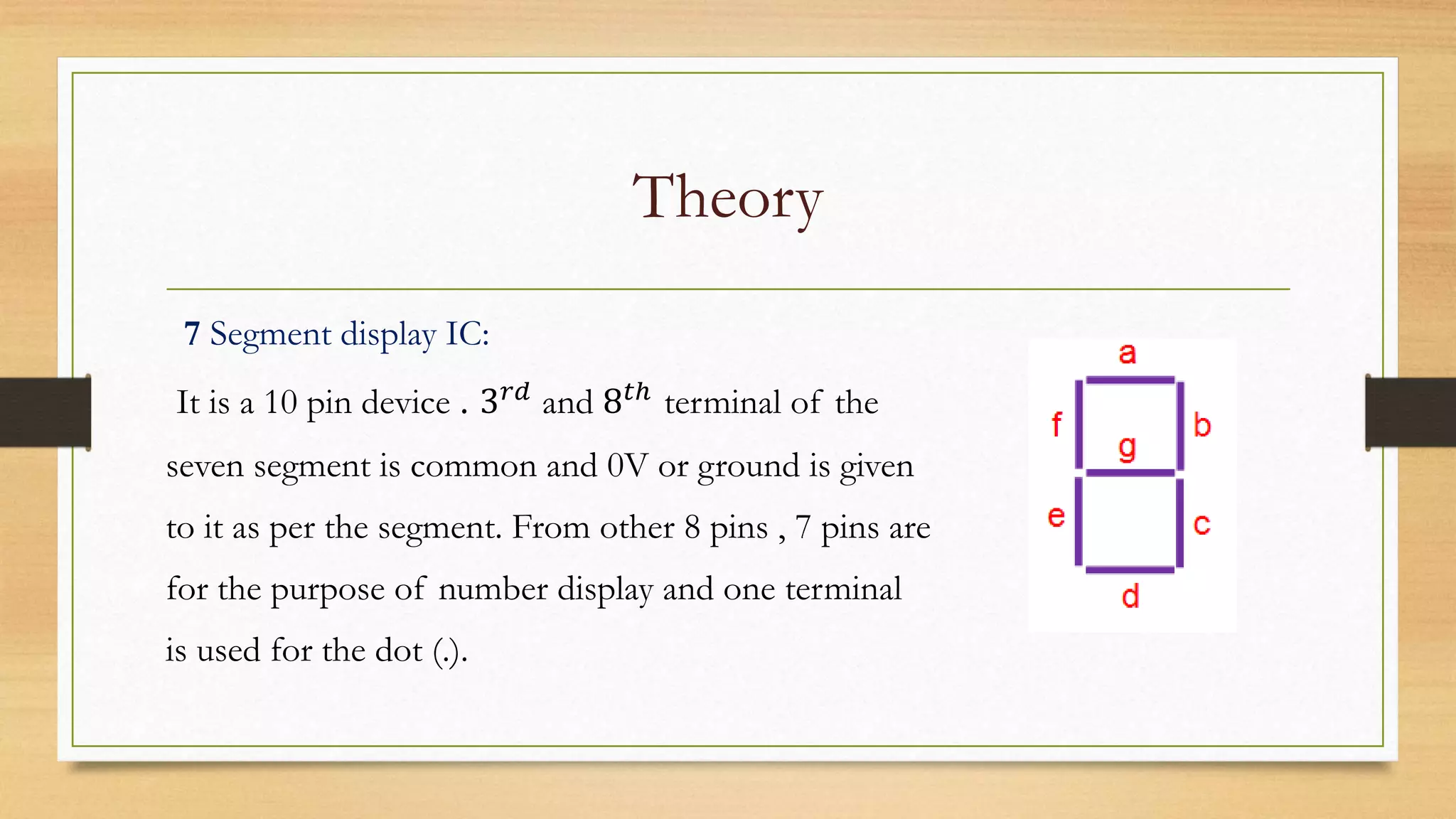 Seven segment display | PPTX