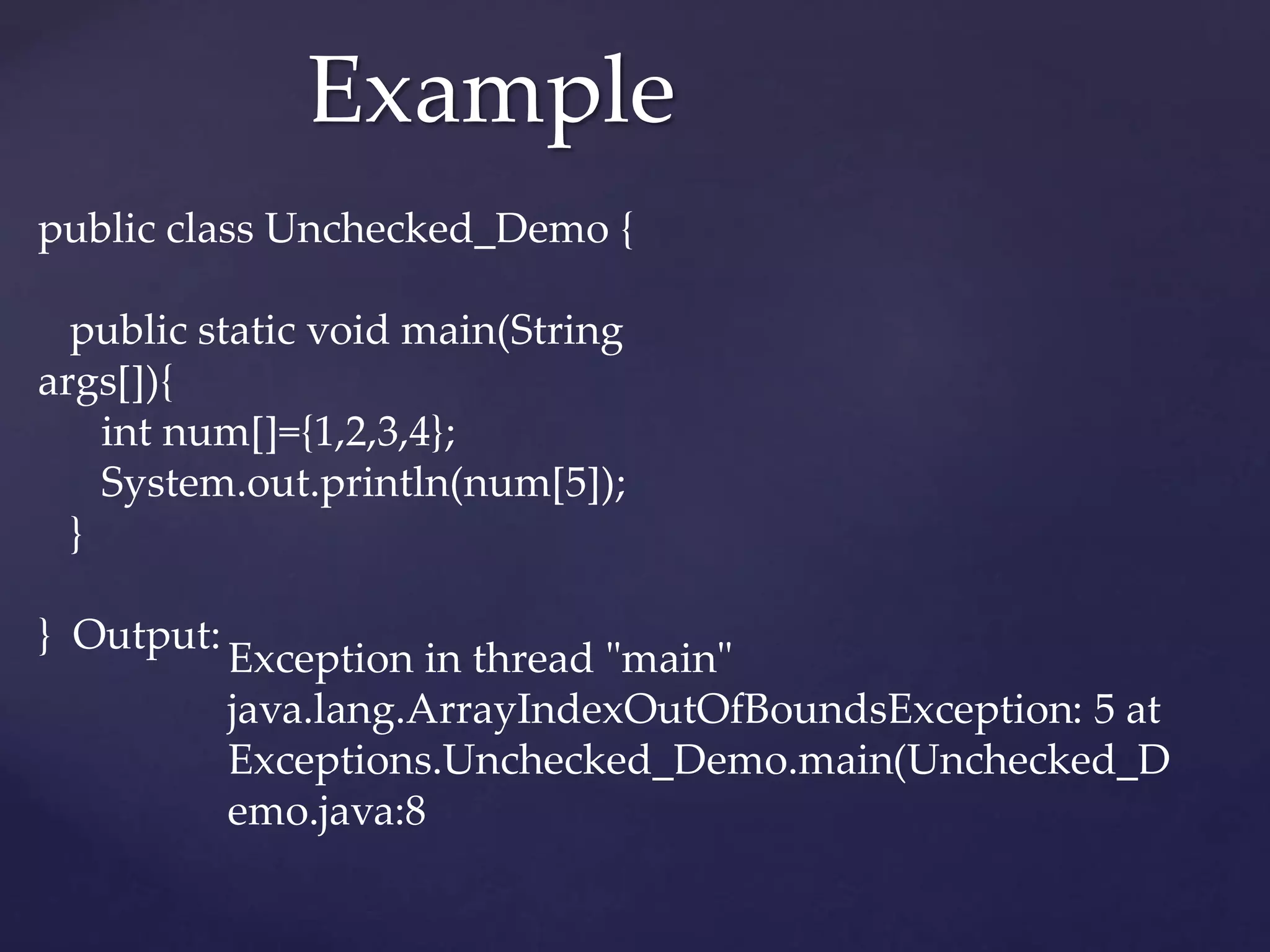 Presentation on-exception-handling | PPTX