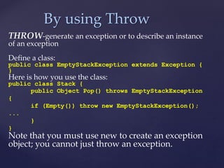 Presentation on-exception-handling | PPTX