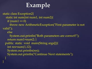 Presentation on-exception-handling | PPT