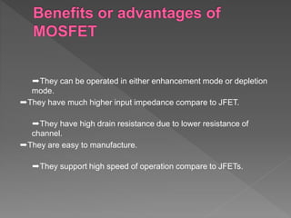 Presentation on-FET( Field Effect Transistor) | PPTX