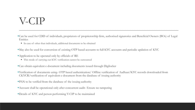 Presentation-on-KYC-basics.pdf | Consumer Banking | Personal Finance