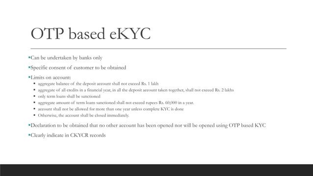 Presentation-on-KYC-basics.pdf | Consumer Banking | Personal Finance