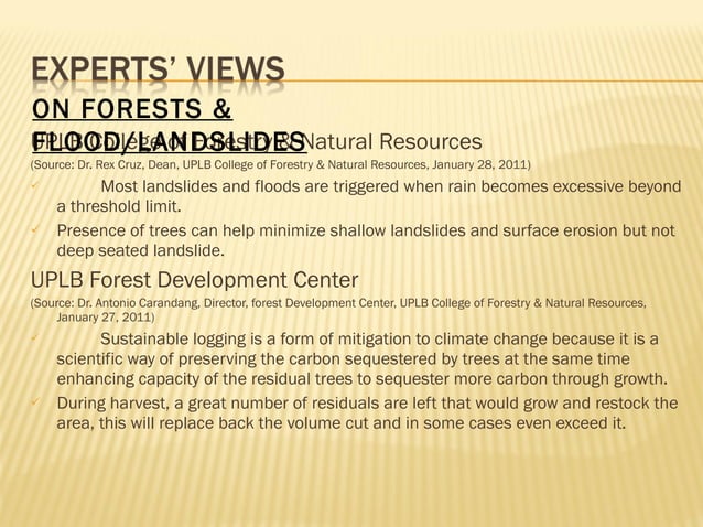 Presentation On Logging Ban Moratorium Final Long | PPT
