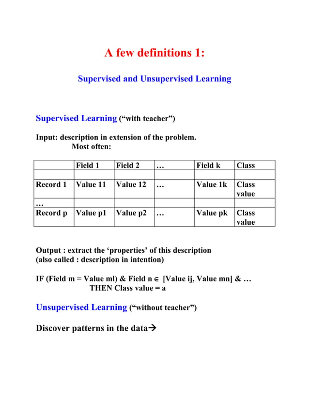 Presentation on Machine Learning and Data Mining | DOC