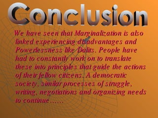 Presentation On Marginalisation. | PPT