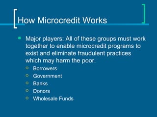 Presentation on-microcredit | PPT