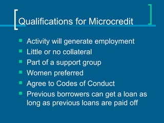 Presentation on-microcredit | PPT