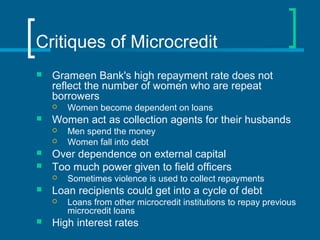 Presentation on-microcredit | PPT