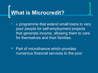 Presentation on-microcredit | PPT