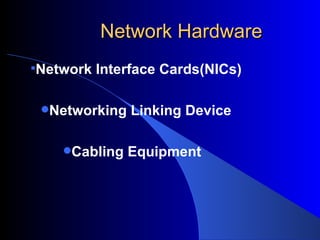 Presentation On Networking Harware | PPT