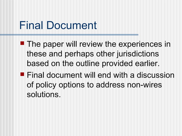 Non-Wires Alternatives to Building Transmission | PPT | Power and ...