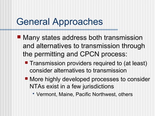 Non-Wires Alternatives to Building Transmission | PPT
