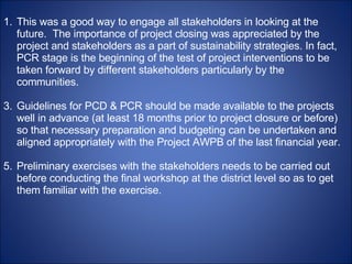 Experiences on PCR of IFAD project in India | PPT