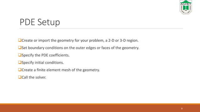 Presentation On Matlab Pde Toolbox Pptx Physics Science