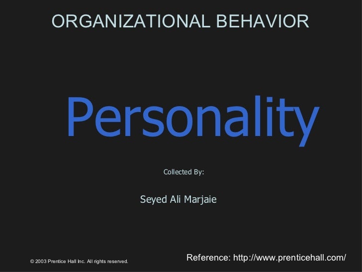 Presentation On Personality