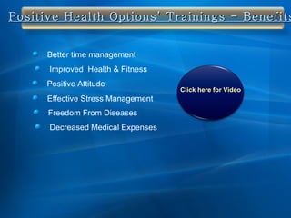 Presentation On Positive Health Options | PPT