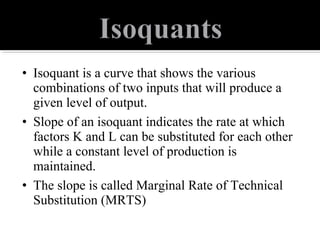 Production Function | PPT