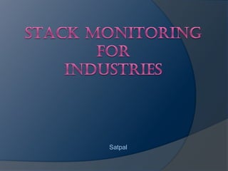 Presentation on stack monitoring for industries | PDF