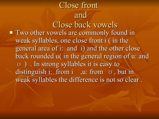 Presentation On Weak Syllables | PPT