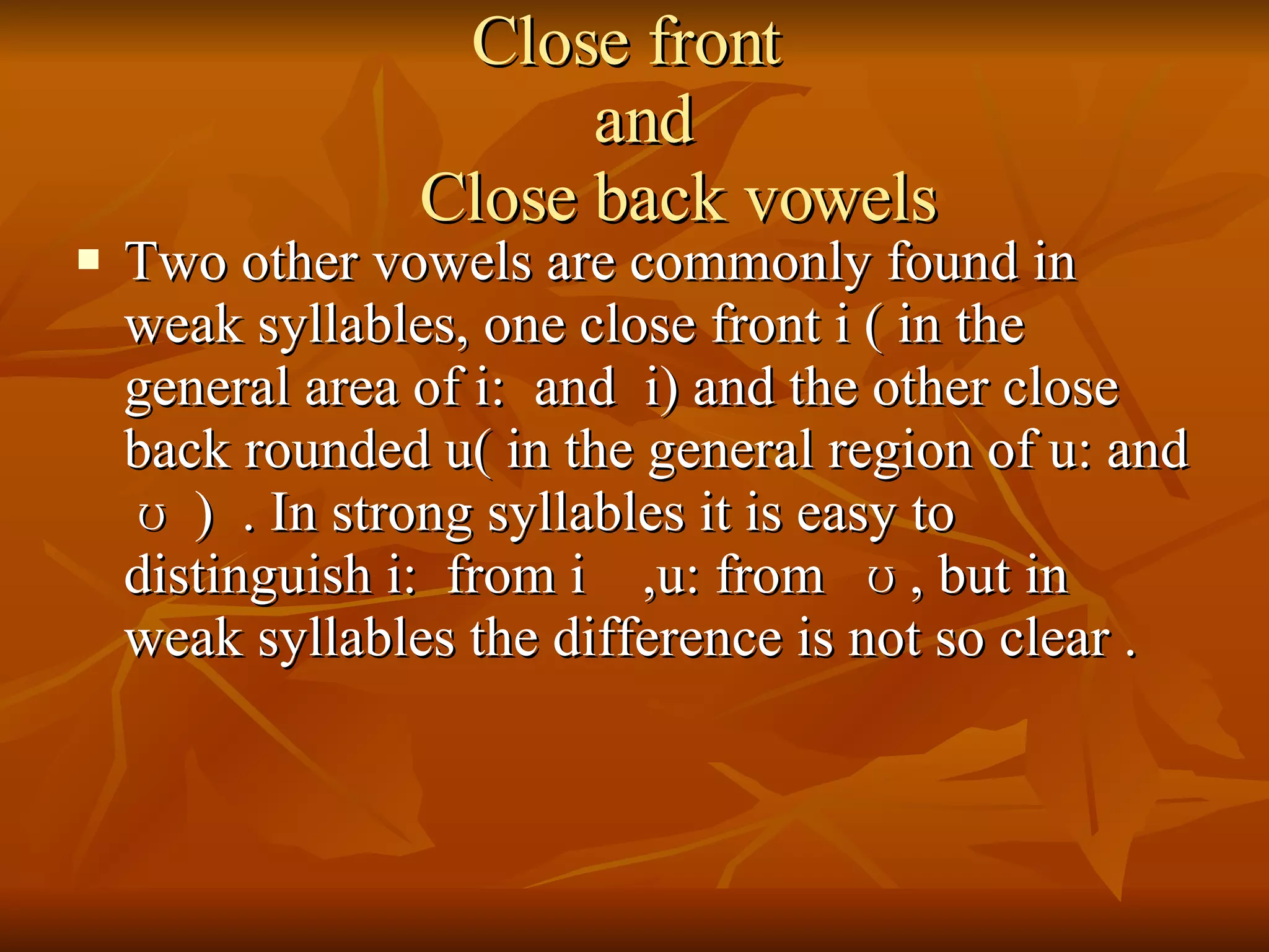 Presentation On Weak Syllables | PPT