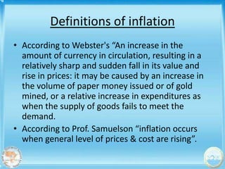 Presentation on Inflation | PPT