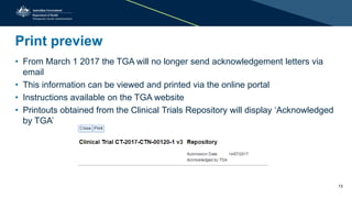 Presentation: Online Clinical Trial Notification (CTN) | PPT
