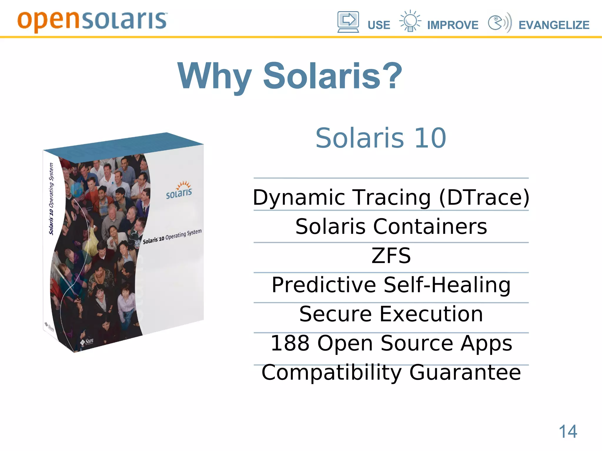Presentation. OpenSolaris. | PPT