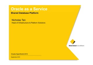 Presentation oracle as a service shared database platform | PPT