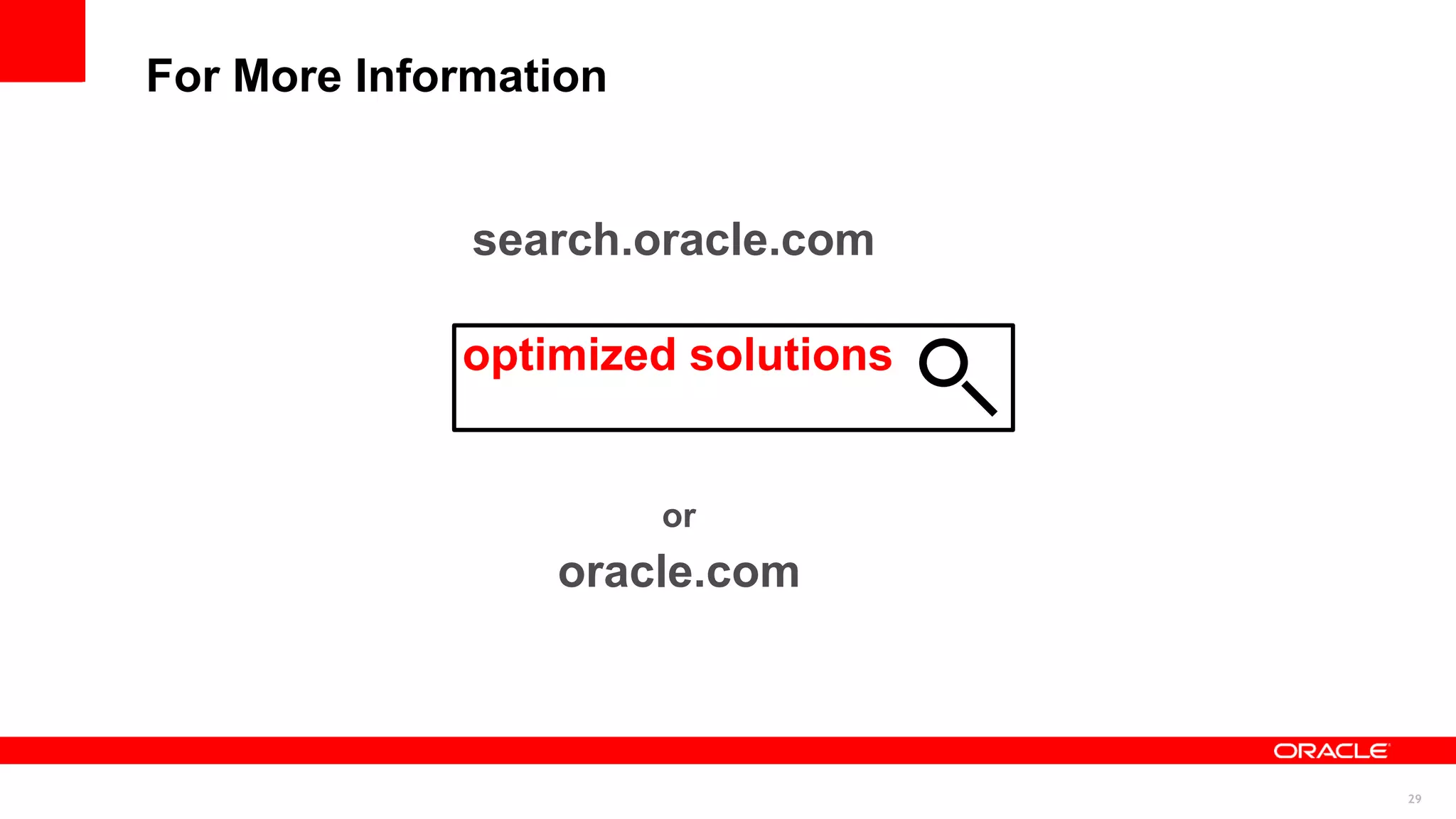 Presentation oracle optimized solutions | PPT
