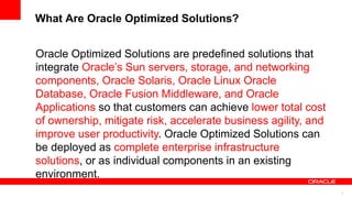 Presentation oracle optimized solutions | PPTX