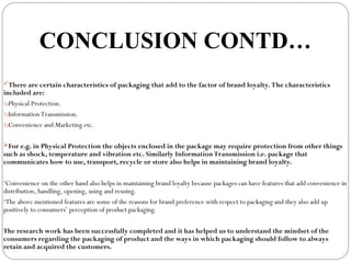 Presentation-Packaging and its impact on consumer | PPT