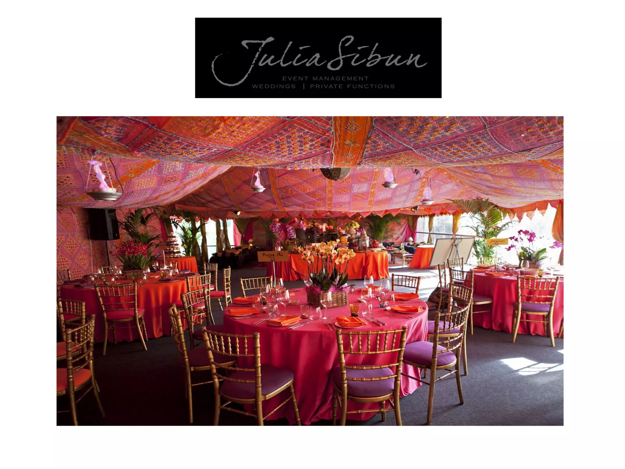 Julia Sibun Event Management: Parties | ODP
