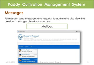 PADDY CULTIVATION MANAGEMENT SYSTEM | PPTX