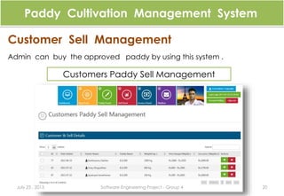 PADDY CULTIVATION MANAGEMENT SYSTEM | PPTX