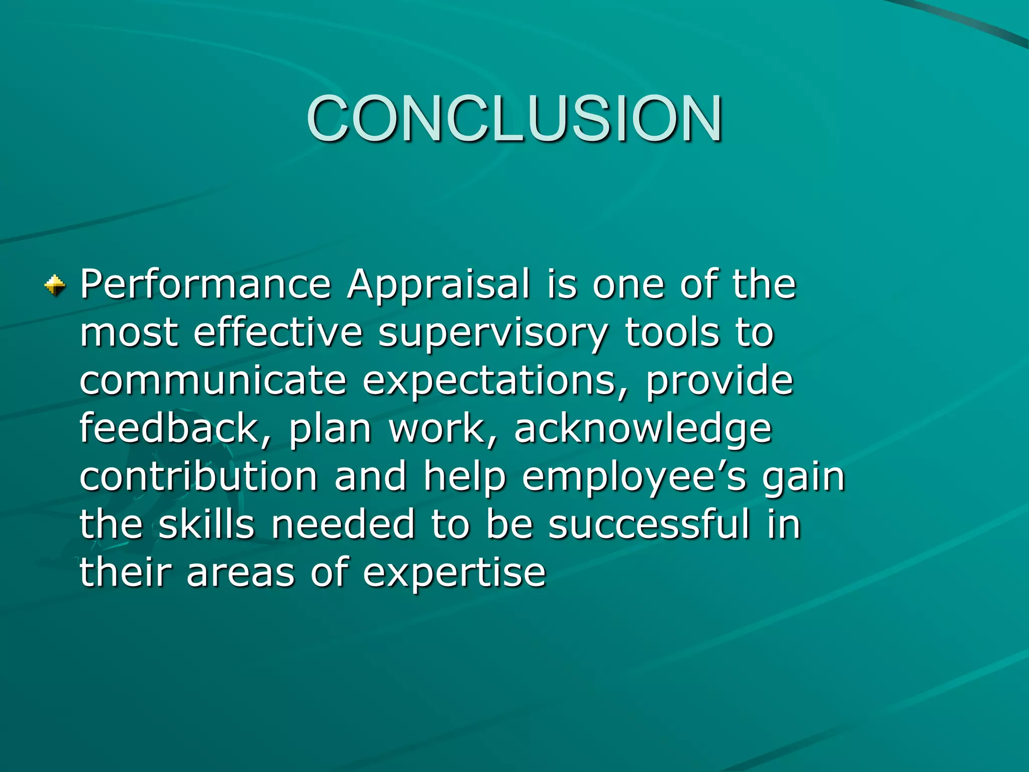 Presentation performance appraisal2 | PDF