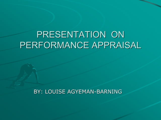 Presentation performance appraisal2 | PPT