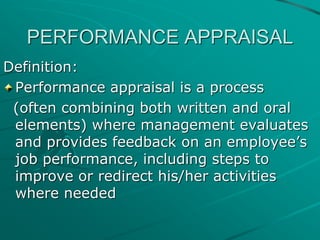 Presentation performance appraisal2 | PDF