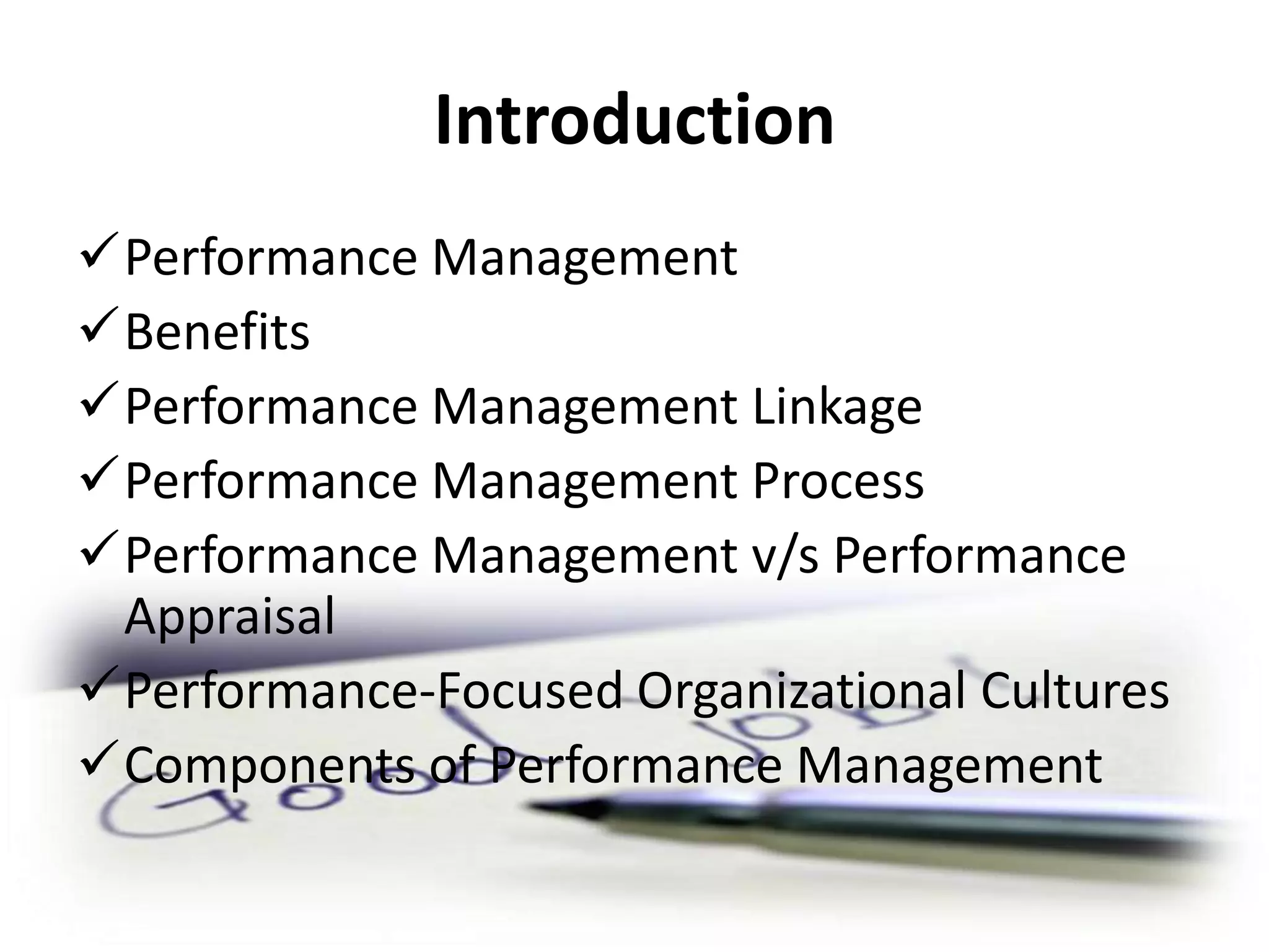 Performance management and Appraisal | PPTX