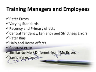 Performance management and Appraisal | PPTX