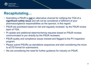 Presentation: Periodic safety update reports | PPTX