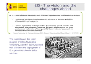 European Interoperability Strategy (EIS), Presentation perspectives ...