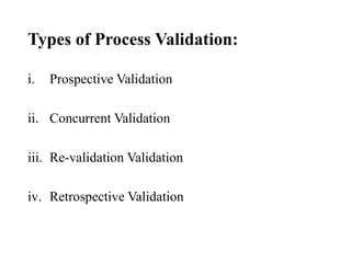Pharmaceutical Validation | PPTX
