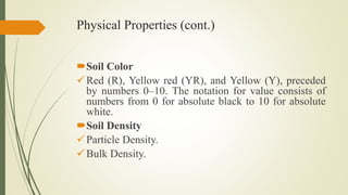 Physical and Chemical Properties of Soil of Bangladesh by Masud Hiru | PPTX