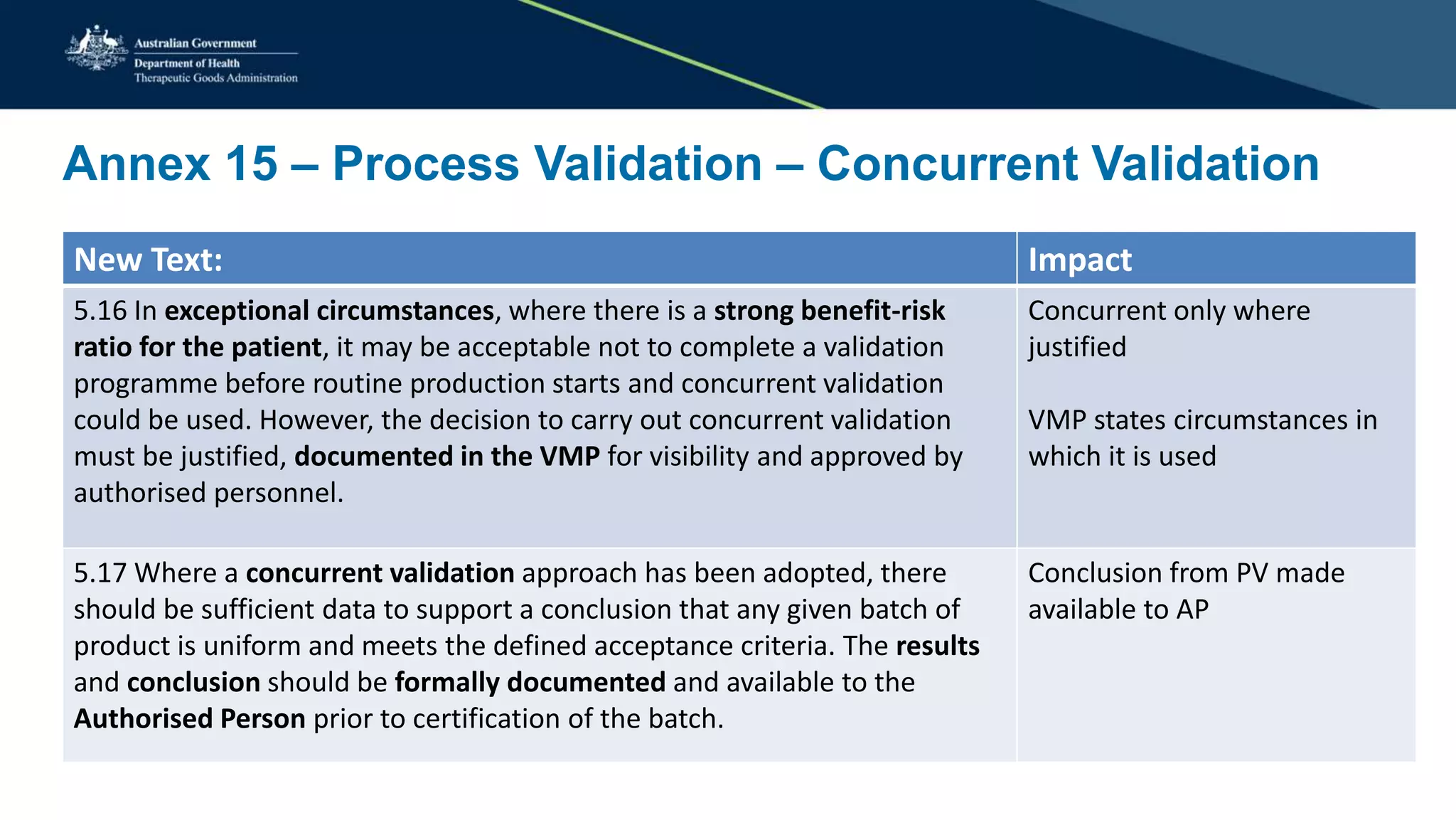 PIC/S Guide to GMP PE009-13 - Key changes to Annex 15 - Qualification and validation | PPTX