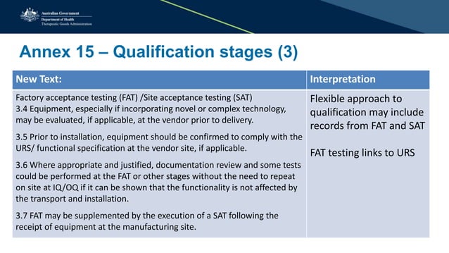 PIC/S Guide to GMP PE009-13 - Key changes to Annex 15 - Qualification and validation | PPTX