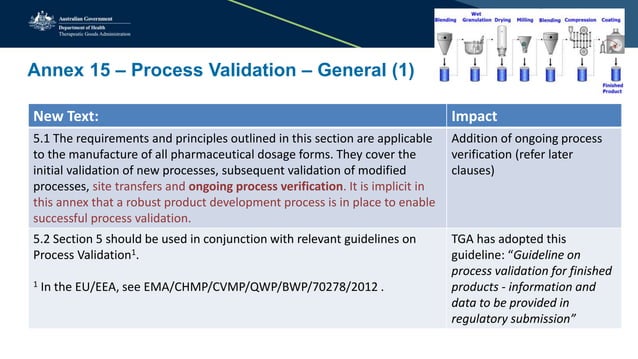 PIC/S Guide to GMP PE009-13 - Key changes to Annex 15 - Qualification and validation | PPTX